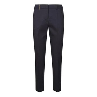 PESERICO Cigarette Hosen - - Trousers - Damen - Blau - XL