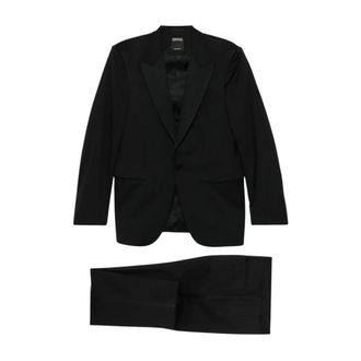 Ermenegildo Zegna Multiseason-Woll-Abendanzug - - Suits - Herren - Schwarzk - 3XL
