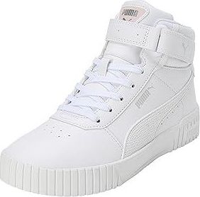 Puma Femme Carina 2.0 Mid Winter Wonderland Basket, Blanc Galaxie Rose Argent, 40 EU