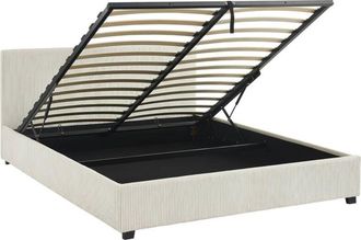 Sweeek Sweeek - Boxbett mit Lattenrost und Kopfteil, 160 x 200cm, Cord