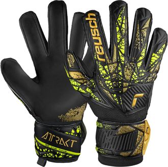 Reusch Attrakt Infinity Finger Support Flexible, sch&uuml;tzende Torwarthandschuhe Herren und Frauen Fu&szlig;ballhandschuhe f&uuml;r Erwachsene mit Fingerprotektion perfekt