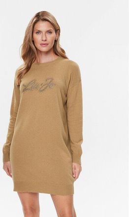 Liu Jo Strickkleid MF3366 MS14G Braun Regular Fit