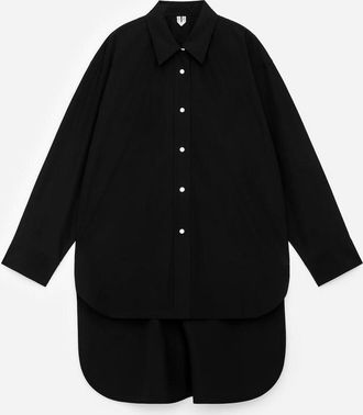 Arket Hemd Mit Verl&auml;ngerter R&uuml;ckseite -Schwarz