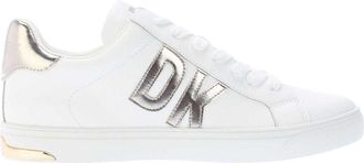 DKNY Abeni Sneaker f&uuml;r Damen, Leder, Zum Schn&uuml;ren (Wei&szlig;)
