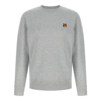 Maison Kitsun&eacute; Gauze M&eacute;lange Baumwoll-Sweatshirt - - Sweatshirts & Hoodies - Herren - Grau - 2XL