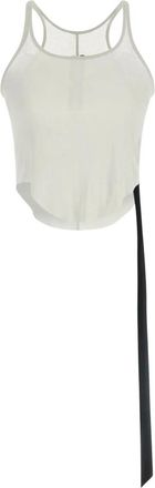 Rick Owens Femme, Tops, Blanc, Taille: 38 FR Basic Tank Cropped Top