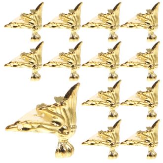 Hemobllo TEHAUX 20 St&uuml;ck Teiliges Retro M&ouml;belbeine Schrauben Vintage Dekorative F&uuml;&szlig;e und Eckenschutz f&uuml;r Holzboxen Schmuckk&auml;stchen Aufbewahrungsboxen Einfache 