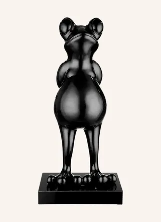 Gilde Skulptur Frog schwarz