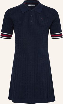 Tommy Hilfiger Strick-Polokleid blau