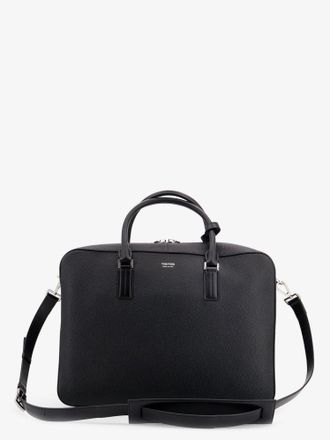 Tom Ford Mens Leather Work Bag Black Laptop & Briefcases
