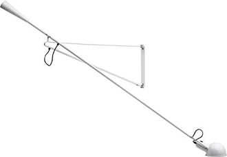 FLOS Wand oder Deckenleuchte 265 aus Stahl und Messing in der Farbe White 75W, Ma&szlig;e: 35cm x 85cm x 205cm, A0300009