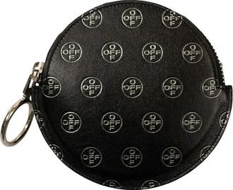 Off-white porte-monnaie à motif monogrammé - Noir