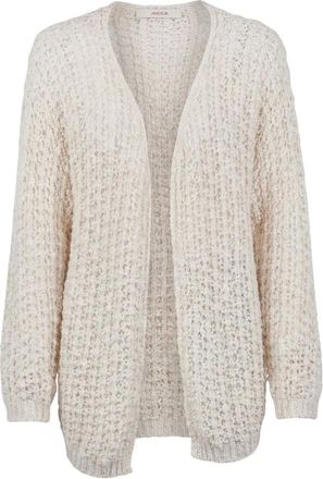 Jucca Femme, Pulls, Beige, Taille: 40 FR Cardigan Point Anglais