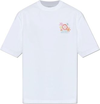 Casablanca Homme, Tops, Blanc, Taille: L Collage DIcones T-Shirt