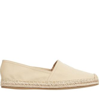 Tommy Hilfiger Femme, Chaussures, Beige, Taille: 36 EU Espadrille Plate Brodé Harvest Wheat