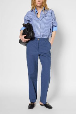 Gerard Darel Pantalon large en lin et lyocell - LAURETTE - Indigo