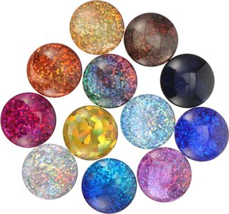 BESTONZON 12stücke Glitzer Kristall Glas Kühlschrankmagnete Dekorative Kühlschrankaufkleber Mit Bunten Mustern Für Whiteboard Und Kühlschrank Langlebig Und Star