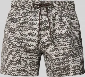 HUGO BOSS Badehose mit Label-Schriftzug