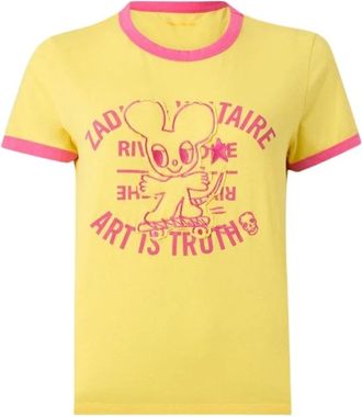 Zadig&Voltaire Femme, Tops, Jaune, Taille: 40 FR Woos Blason T-Shirt