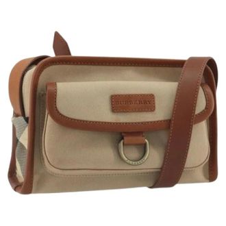 Burberry Sac bandouli&egrave;re Pre-owned en toile - Femme - Pre-owned - Beige - Taille: ONE Size