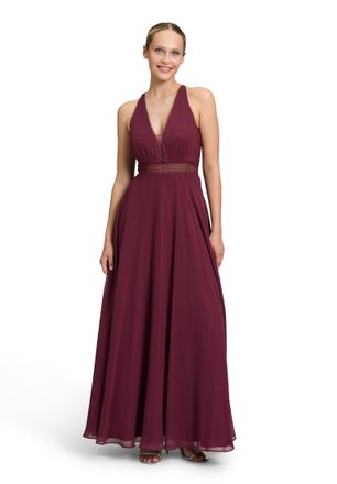 Vera Mont Damen Abendkleid mit Spitze 44, Wild Ruby