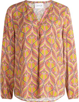 Cartoon Damen 8888/7196 Bluse, Taupe/Pink, 46