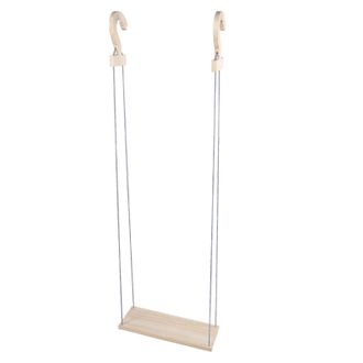 NUOBESTY Holz Schaukel Wandregal aus Massivem Holz H&auml;ngeregal f&uuml;r Kinderzimmer Dekoratives Aufbewahrungsregal f&uuml;r Deko Geruchloses Material Vielseitig f&uuml;r Wohn