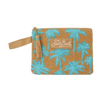 MC2 Saint Barth Femme, Sacs, Beige, Taille: ONE Size Pochette Enveloppe en Jute