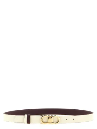 Ferragamo Doppio Gancini Belt - Plum