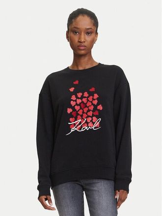 Karl Lagerfeld Sweatshirt A3W20006 Schwarz Regular Fit