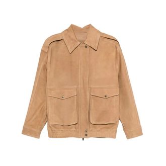 Salvatore Santoro Leather Vestes - Femme - Vestes - Beige - Taille: 36 FR