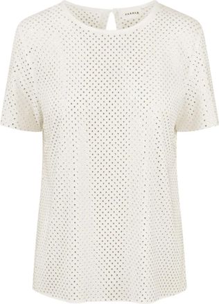 P.A.R.O.S.H. blouse &agrave; ornements strass&eacute;s - Tons neutres