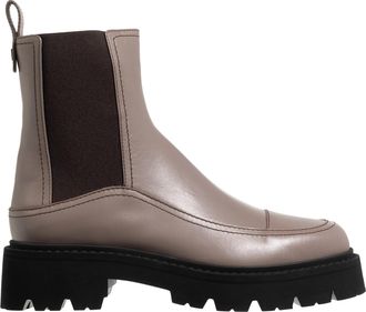 Emporio Armani Stiefel - Stivaletto Vitello+Elastico - Gr. 40 (EU) - in Taupe - f&uuml;r Damen