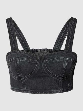 Tommy Jeans Crop Top mit Logo-Stitching