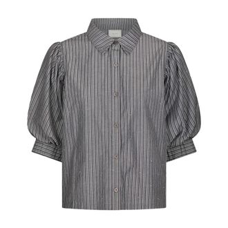 Neo Noir Klassisches gestreiftes Hemd - - Blouses & Shirts - Damen - Grau - L