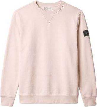 Calvin Klein Sweat droit &agrave; logo en coton m&eacute;lang&eacute;