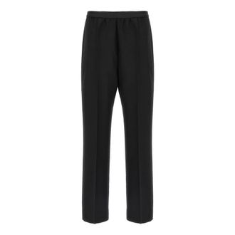 Maison Margiela Femme, Pantalons, Noir, Taille: 40 FR Pantalon Droit en Laine