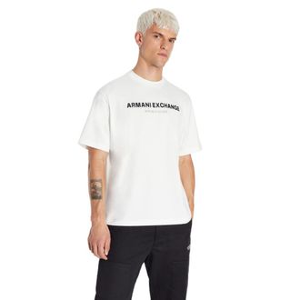 A|X Armani Exchange Herren Limited Edition Beat One Capsule Heavy Jersey Jumper Polo Sweater, Weiß, XL EU