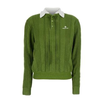 Shushu/Tong Pullover mit Kontrastkragen - - Knitwear - Damen - Gr&uuml;n - S