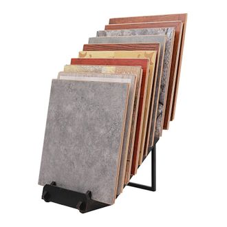 Generic Fliesenst&auml;nder, 10-Raster-Bodenfliesenst&auml;nder Aus Stahl, Bodenstehender Lagerst&auml;nder, for Gesch&auml;fte Und Ausstellungsr&auml;ume, Tragkraft 300 Kg(45.7x62.2x