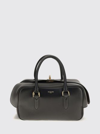 Balenciaga Le 7 Mini-Bowling-Tasche aus Kalbsleder mit doppeltem Henkel