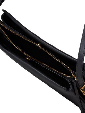 Pinko Womens Crossbody Bag Black Calfskin Leather - Crossbody-Bags