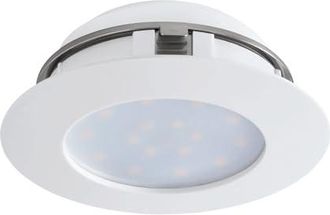 Eglo LED Einbaustrahler Pineda, Spot aus Kunststoff, Einbauleuchte in Weiß, Einbauspot flach, Ø 10,2 cm