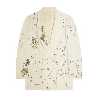Dries Van Noten Femme, Vestes, Beige, Taille: 38 FR Blink Blazer