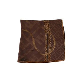 Fendi Pre-owned Carr&eacute; Scarf - Femme - Pre-owned - Brun - Taille: ONE Size