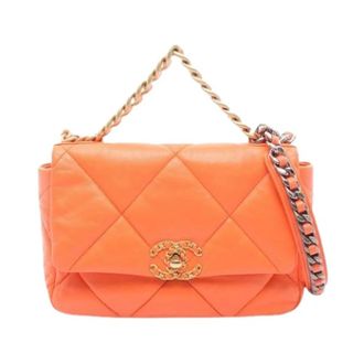 Chanel Pre-owned Vintage Schultertasche - - Pre-owned - Damen - Orange - ONE SIZE