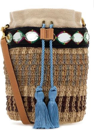 Valentino Garavani Femme, Sacs, Multicolore, Taille: ONE Size VLogo Signature Embroidered Bucket Bag