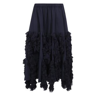 Comme Des Gar&ccedil;ons Polyester Breiter Dicker Midirock - - Skirts - Damen - Schwarzk - S