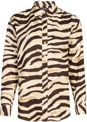 Ralph Lauren Chemise en lin &agrave; imprim&eacute; animalier