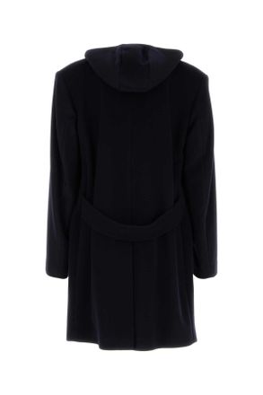 Prada Mens Wool Blend Coat Navy